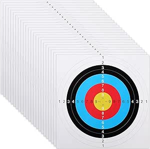 Amazon.com : Perkoop 150 Pcs 17 Inch Archery Targets Paper Arrow Target ...