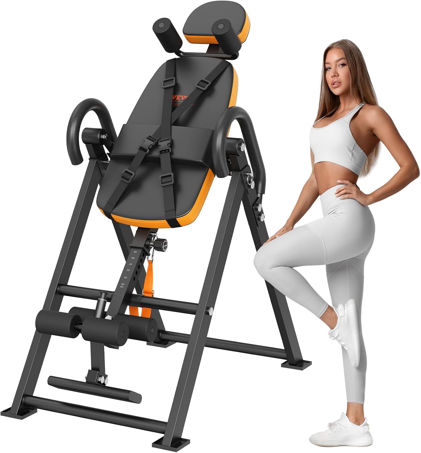 VEVOR Inversion Table, 300lbs Capacity Heavy Duty Inversion Table ...