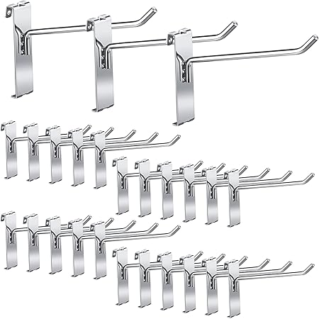 Amazon.com: LEIFIDE 25 Pcs Gridwall Panel Hooks Panel Display Hooks ...