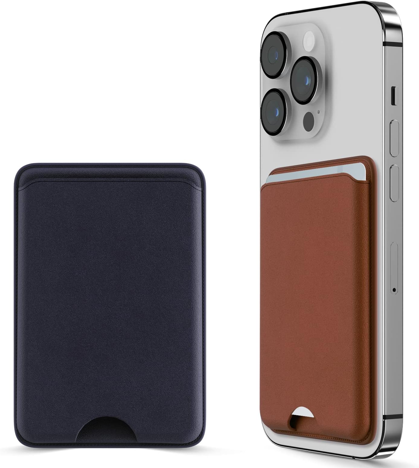 Amazon.com: Dlinda 2-Pack iPhone Wallet Magsafe Card Holder, Detachable ...