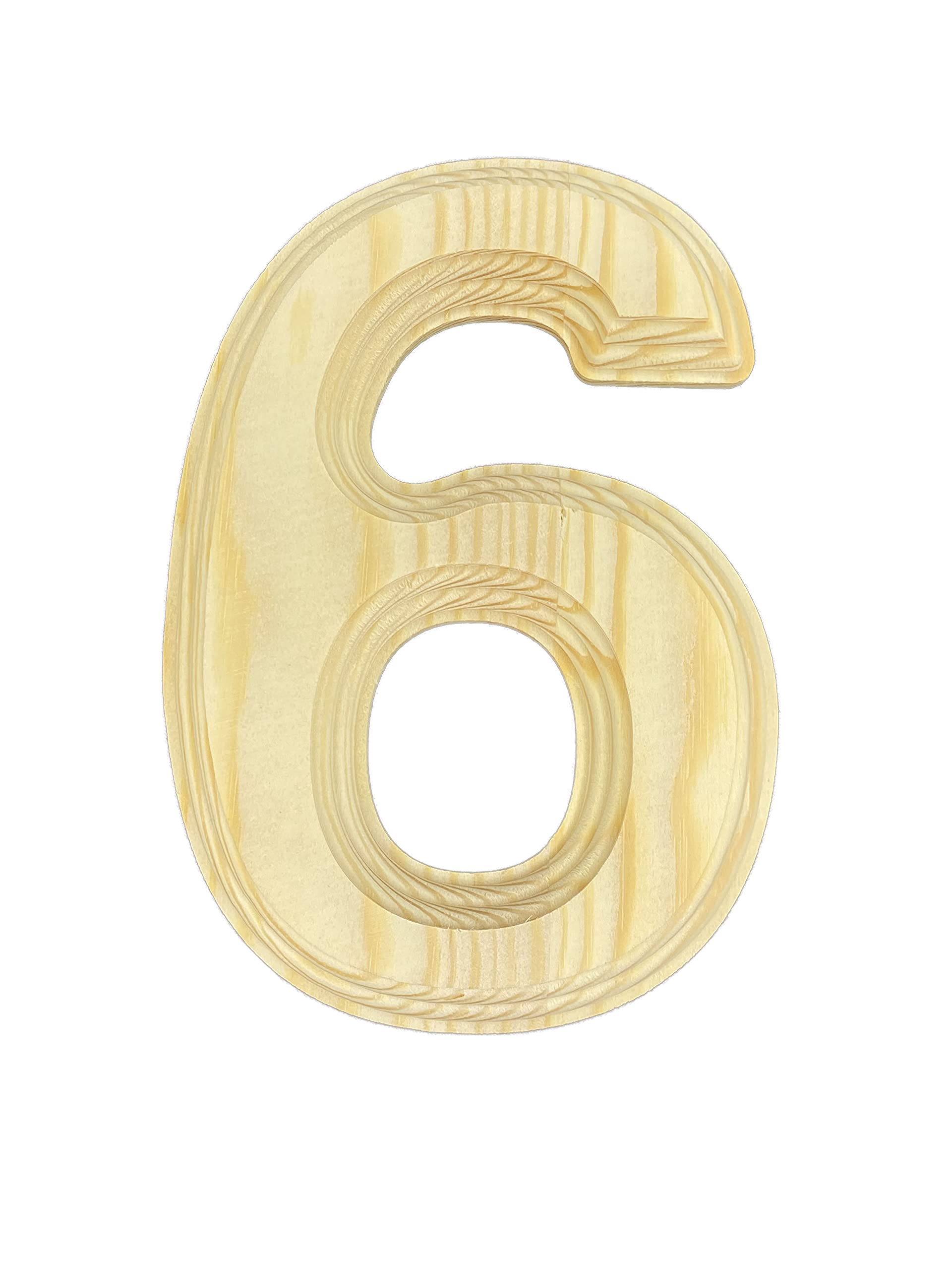 Snapklik.com : Crafts Central Pine Wood Beveled Wooden Numbers For Arts ...