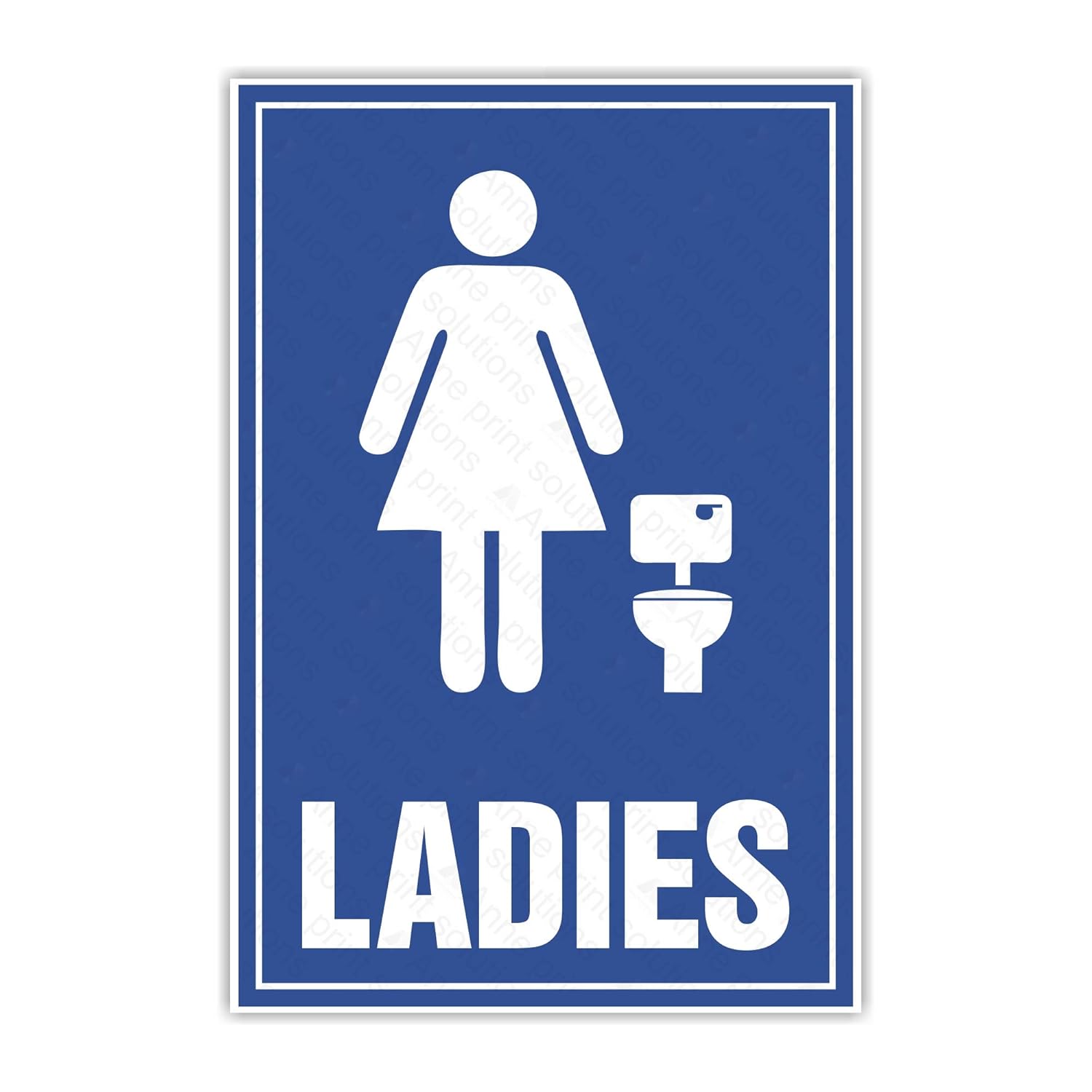 Anne Print Solutions® Ladies Toilet Stickers for Bathroom Self Adhesive ...