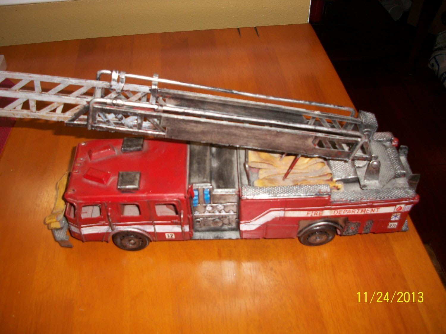 Amazon.com: Metal Handmade Fire Truck Mode Station 12 with extendable ...