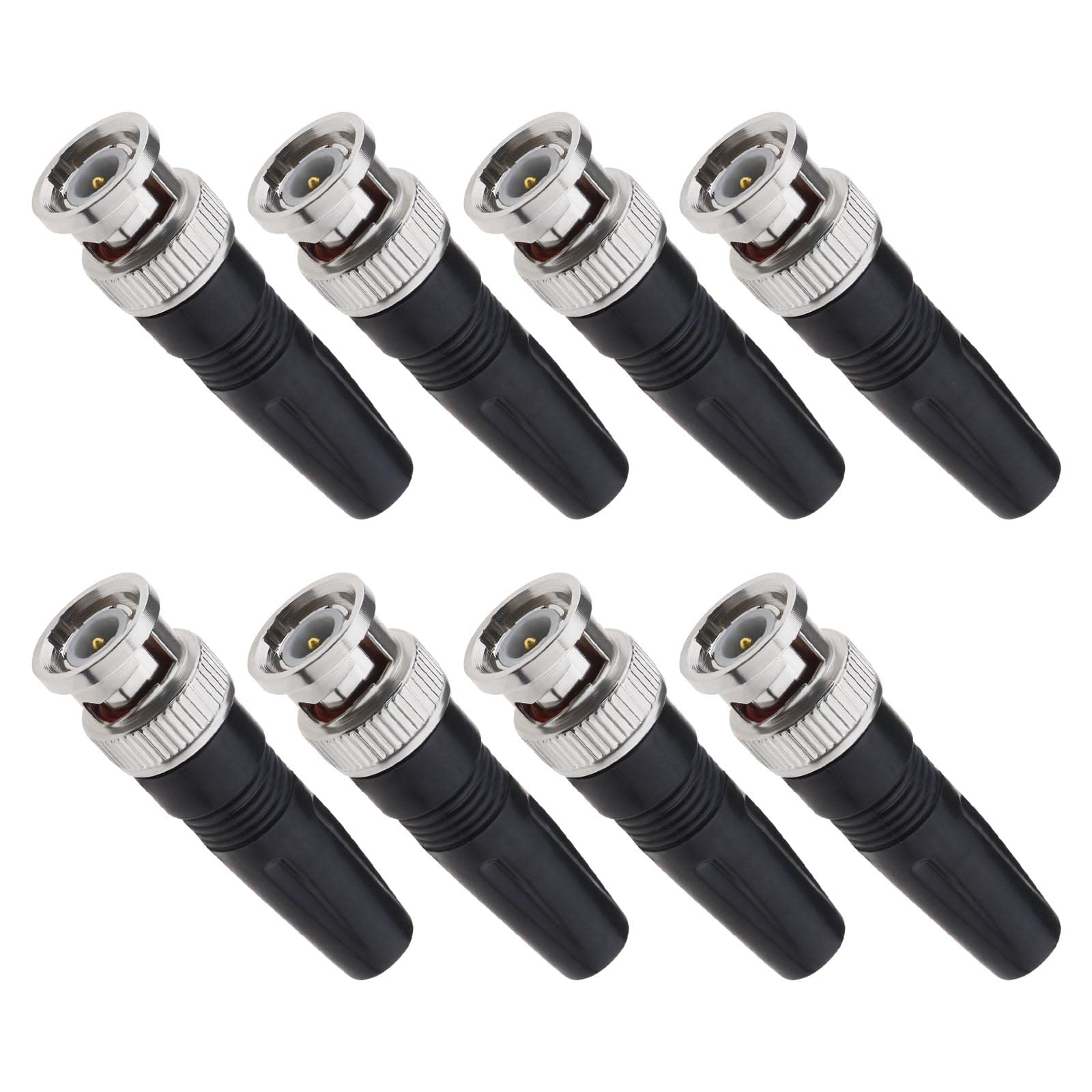 Amazon.com: ECSiNG 8Pcs BNC Male Connector Replacement BNC Male ...