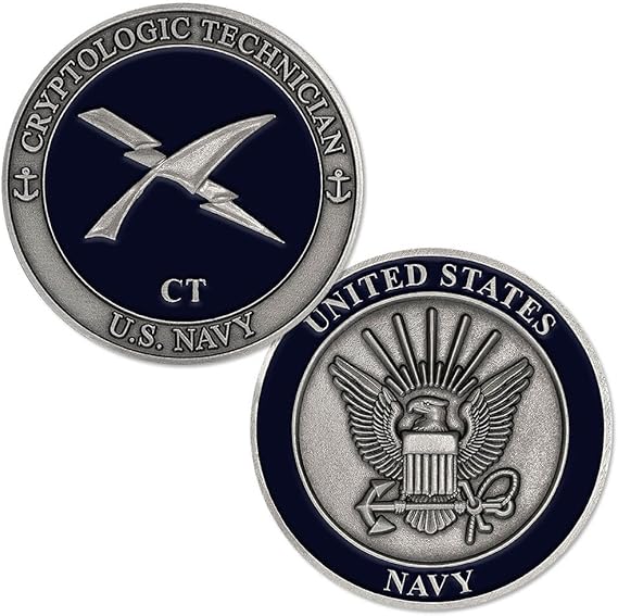 Amazon.com: U.S. Navy Cryptologic Technician (CT) Challenge Coin ...