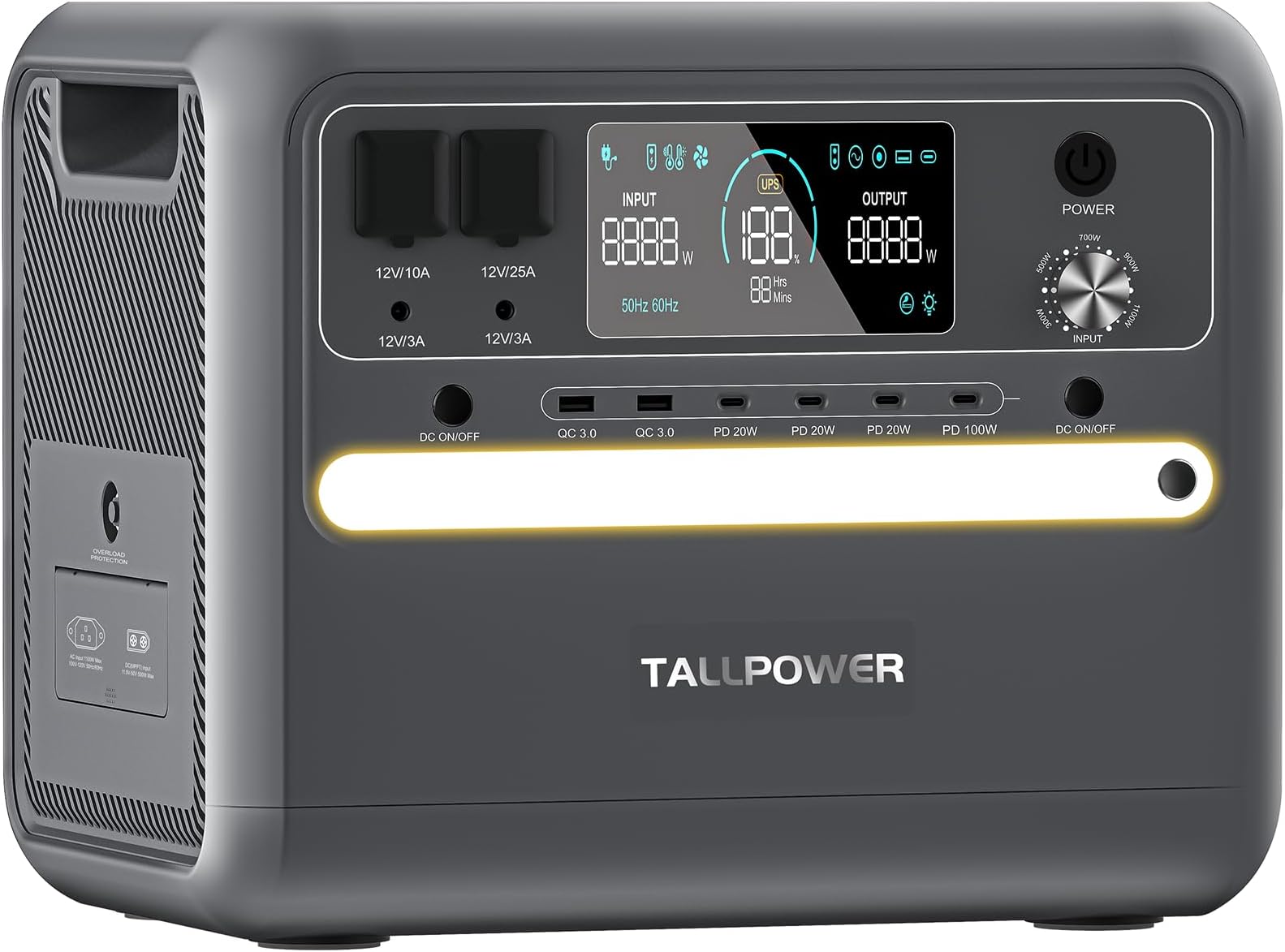 Amazon.co.jp: TALLPOWER v2000 ポータブル電源 ソーラーパネルセット200w 大容量 2000W/1536Wh ...
