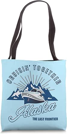 Amazon.com: Alaska Cruise Essential Glacier Sightseeing Ice Blue Tote ...