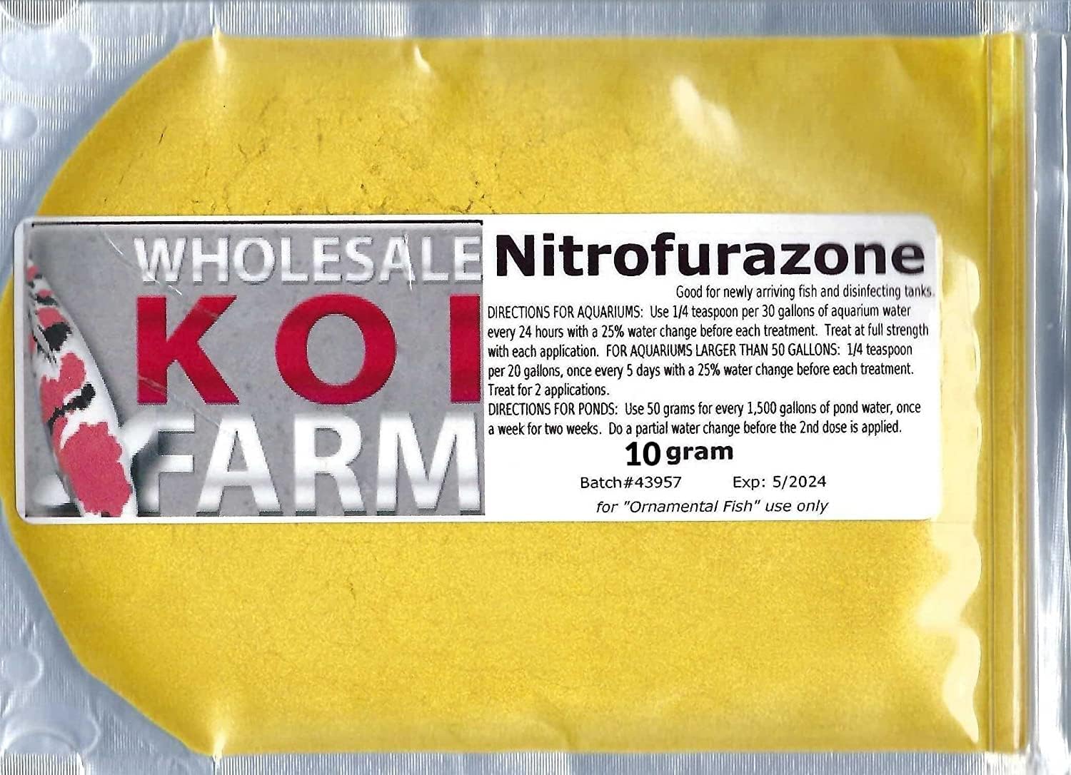 Wholesale Koi Farm Nitrofurazone (Nitrofurazone, 10 Gram) : Amazon.com ...