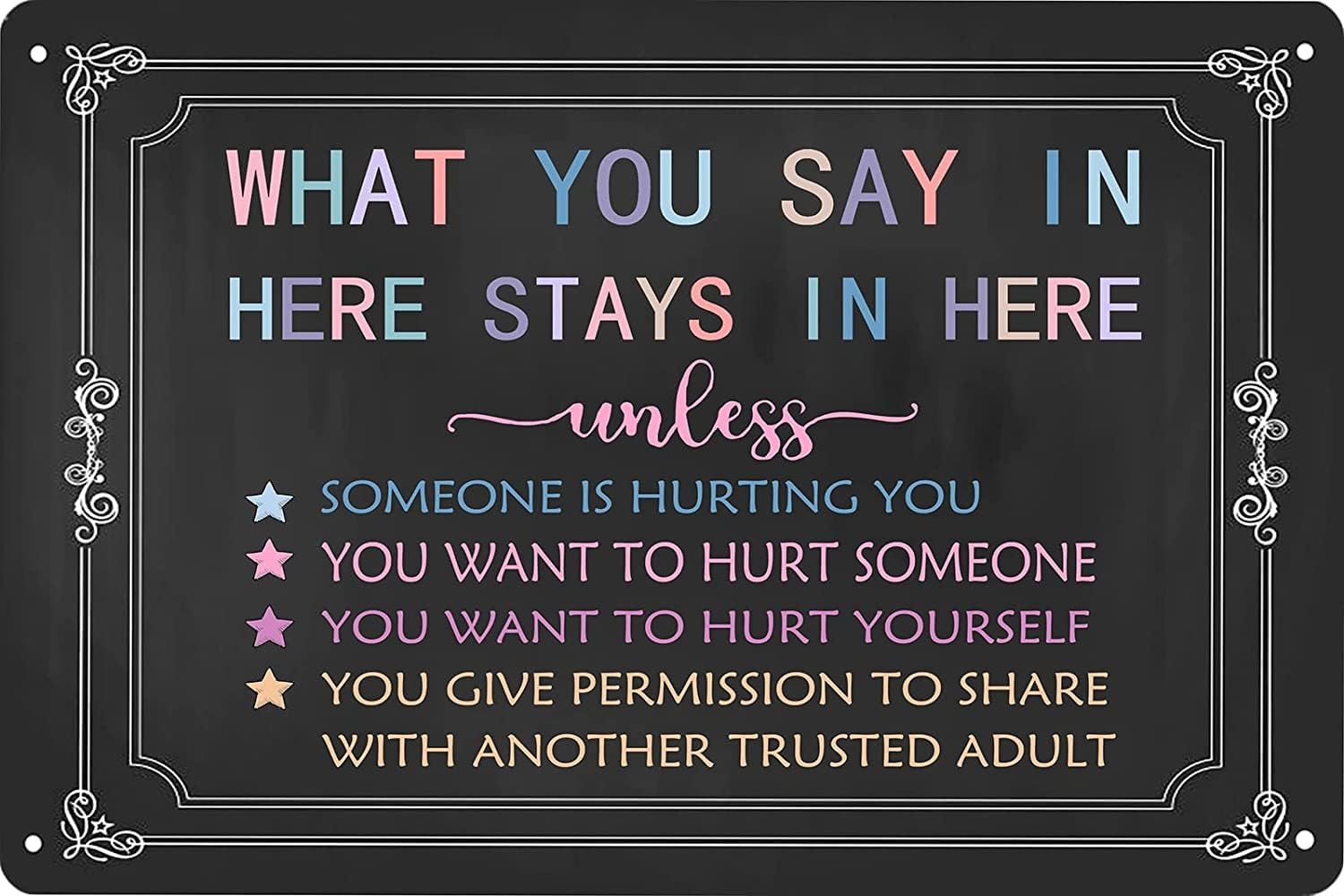 Amazon.com : What You Say in Here Stays in Here Counseling Office ...