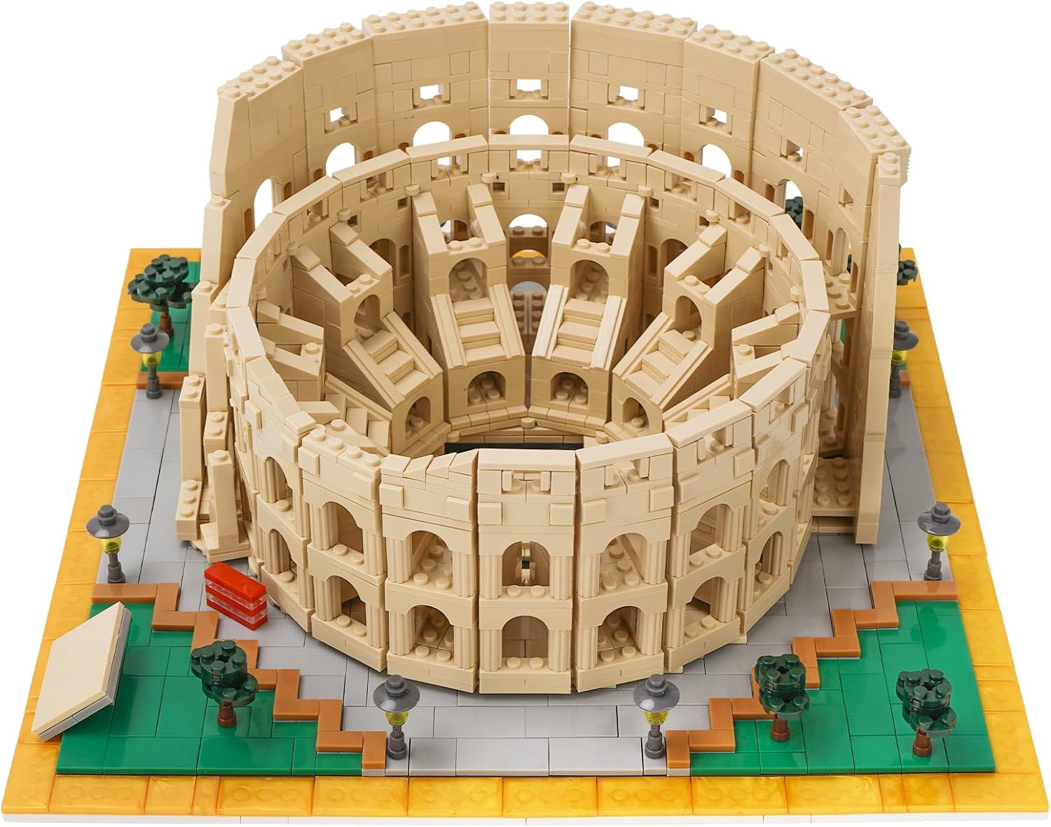 Amazon.com: Geniteen Building Blocks Set Roman Colosseum Model Micro ...