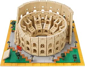 Amazon.com: Geniteen Building Blocks Set Roman Colosseum Model Micro ...