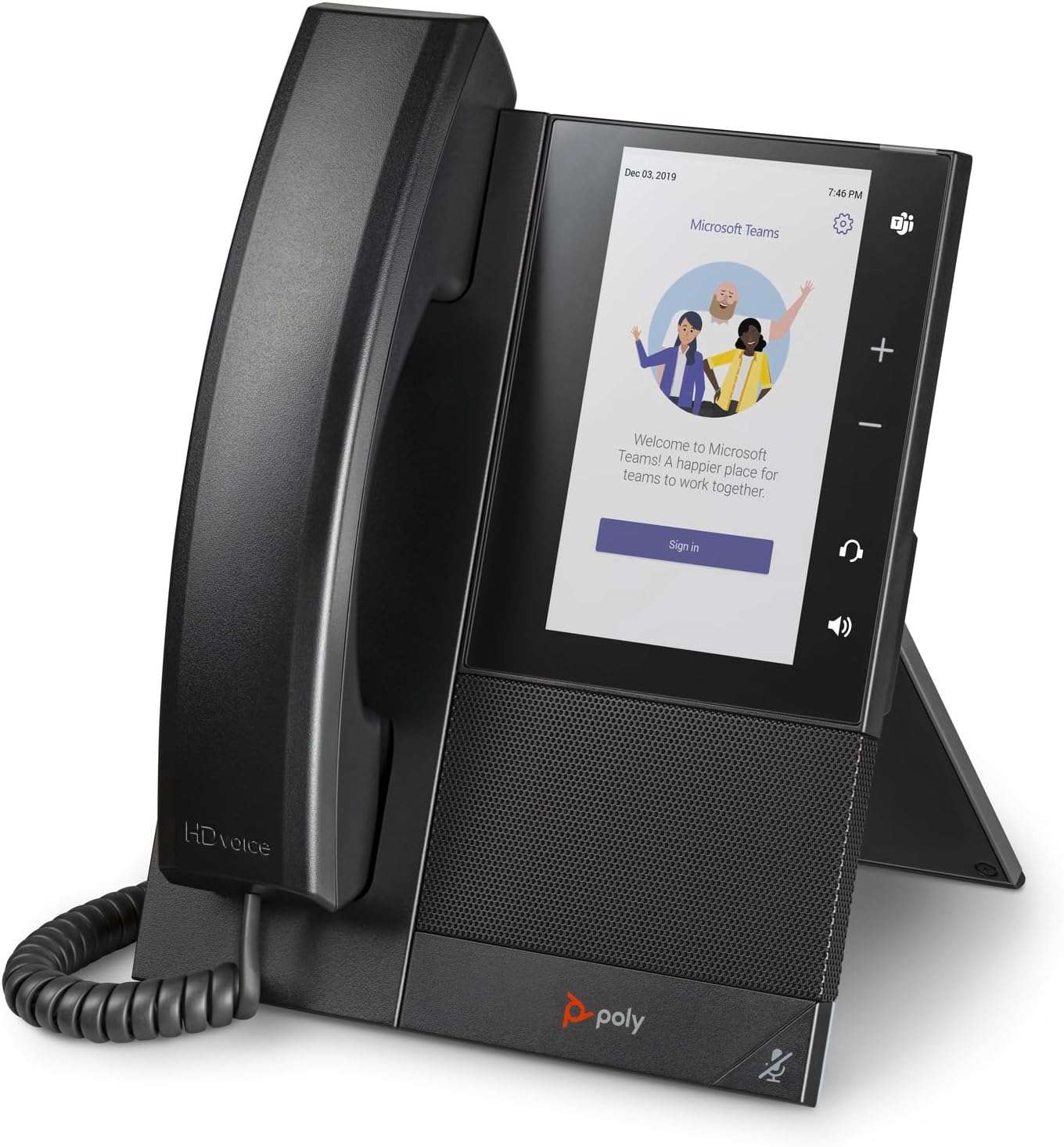 Poly CCX 505 Teams Edition Phone with Handset (Polycom) - Wi-Fi Enabled ...