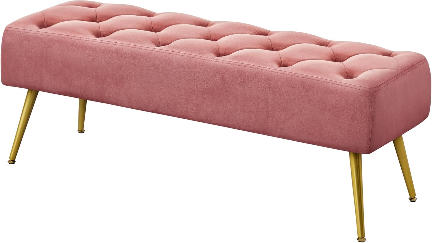 Amazon.com: Yaheetech Modern Ottoman Bench Velvet Bench Upholstered ...