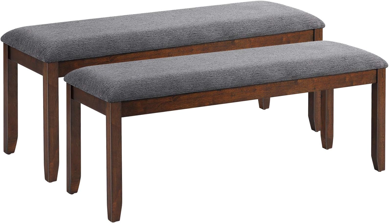 Amazon.com - Giantex Dining Room Bench Set of 2, Wood Kitchen Bench ...