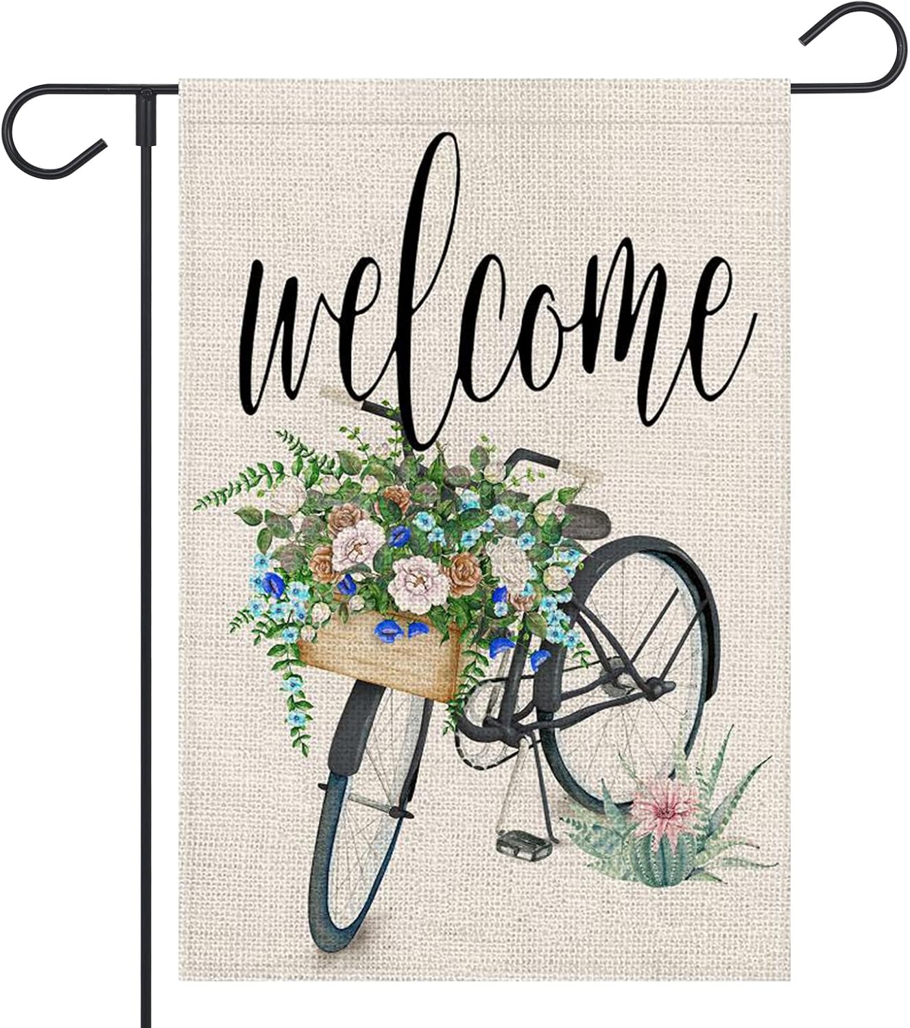 Amazon.com : OPULANE Spring Welcome Garden Flag Double Sided Small ...