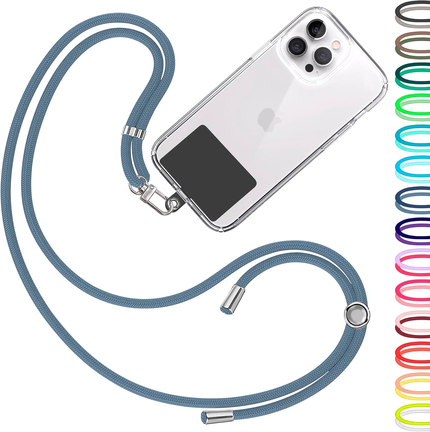 Amazon.com: TBOC Cell Phone Lanyard [Blue] - Comfortable Universal ...
