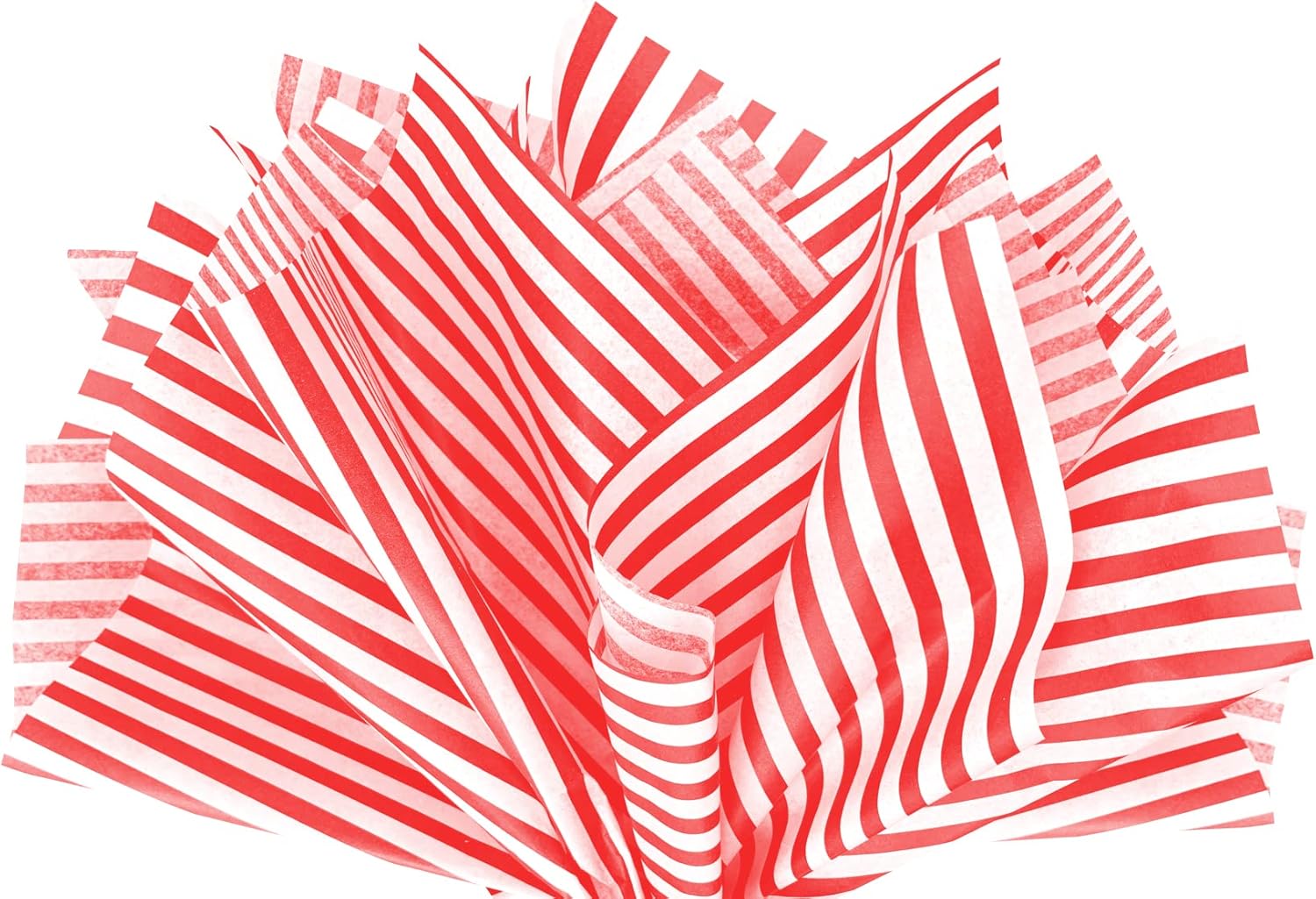 Amazon.com: Flexicore Packaging Red Pin Stripe Print Gift Wrap Tissue ...