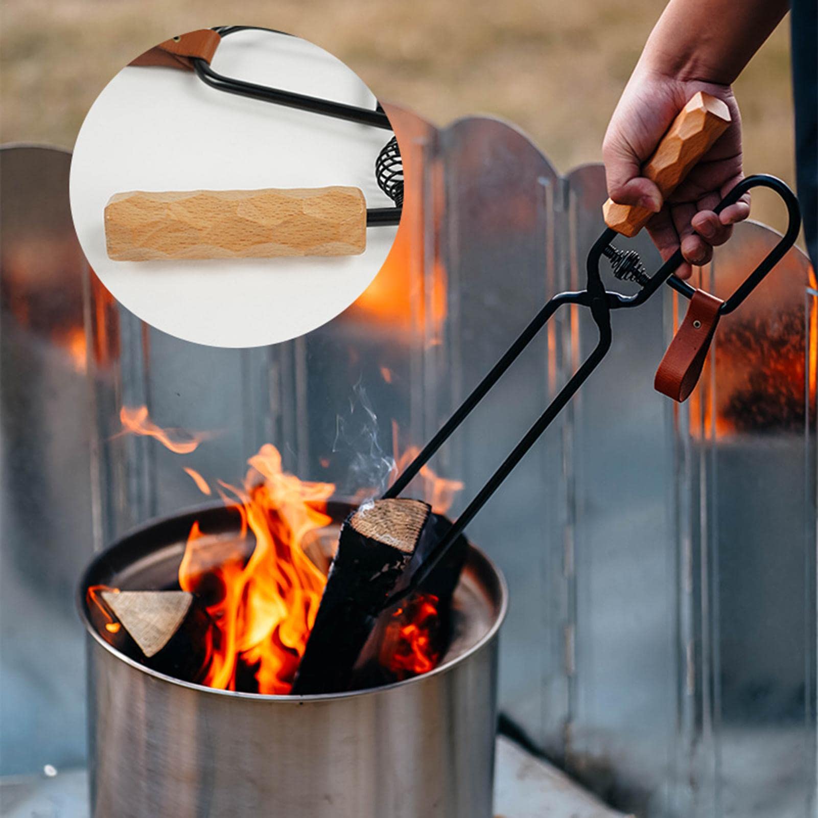 Fire Pit Log Grabber Amazon.com : Stanbroil Outdoor Campfire Fireplace