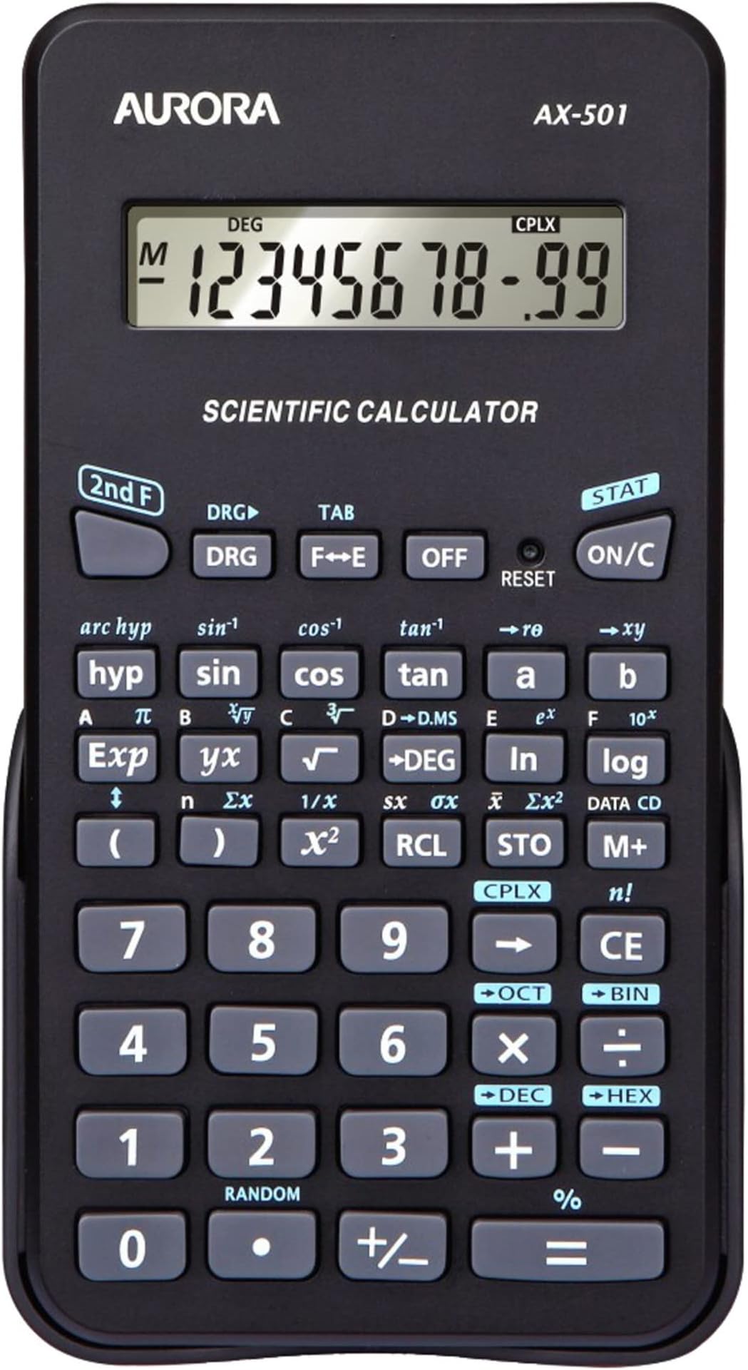 Aurora AX-501 Scientific Calculator - Black : Amazon.co.uk: Stationery ...