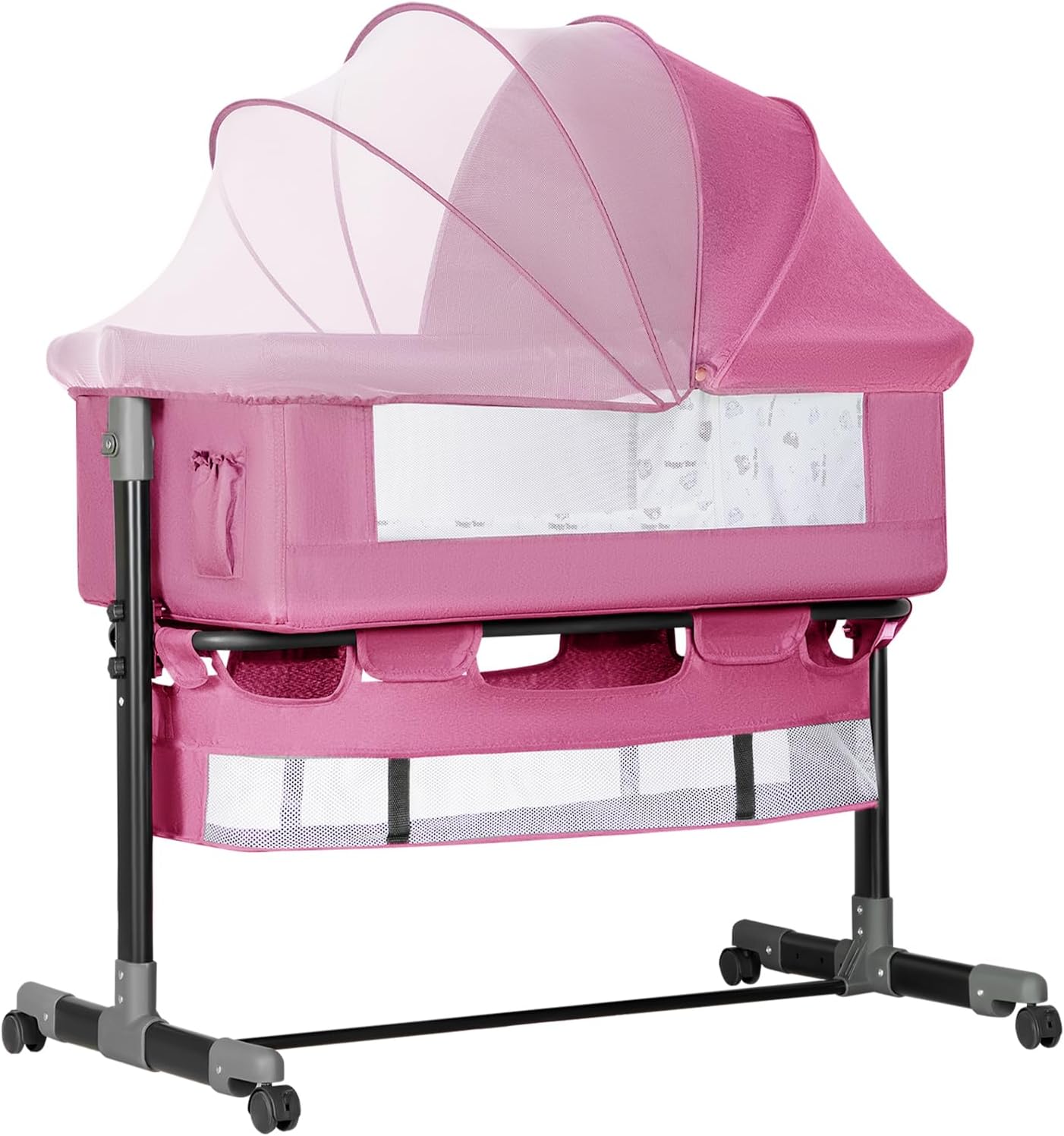 Amazon.com: YADAQE Baby Bassinet, Baby Basinet Bedside Sleeper, Easy to ...