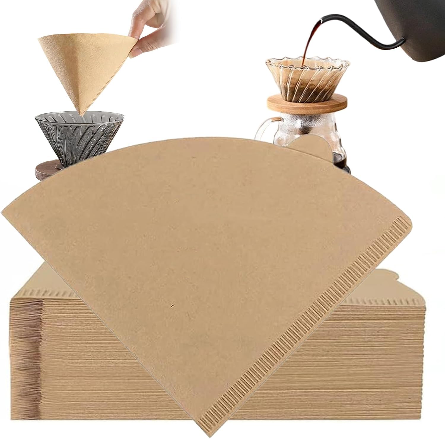 Amazon.com: Coffee Filters, 2026 New Cone Coffee Filters,100 Count ...