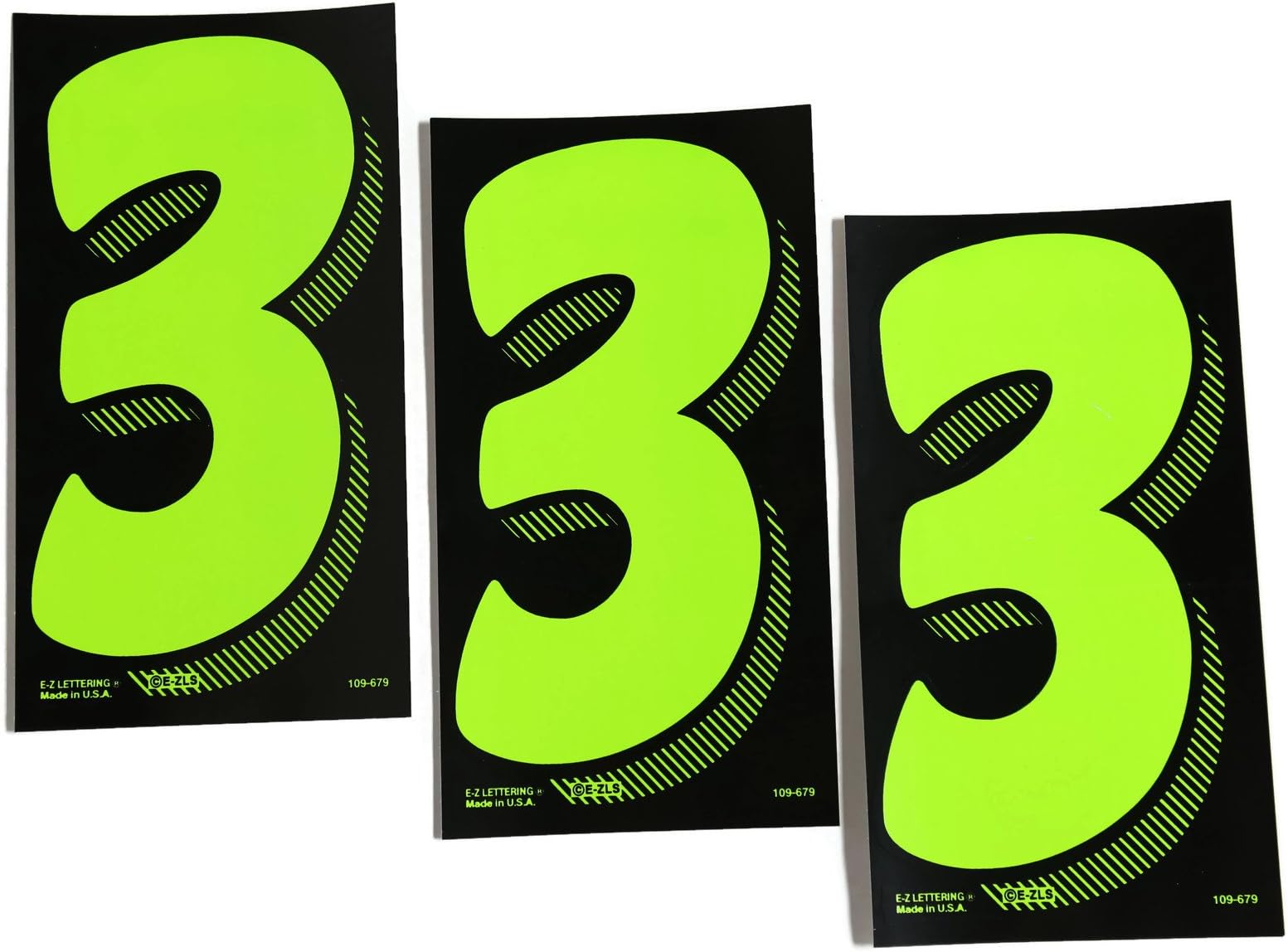 Amazon.com: 7 1/2 Green Chartreuse Pricing Numbers For Car Dealers 3 ...