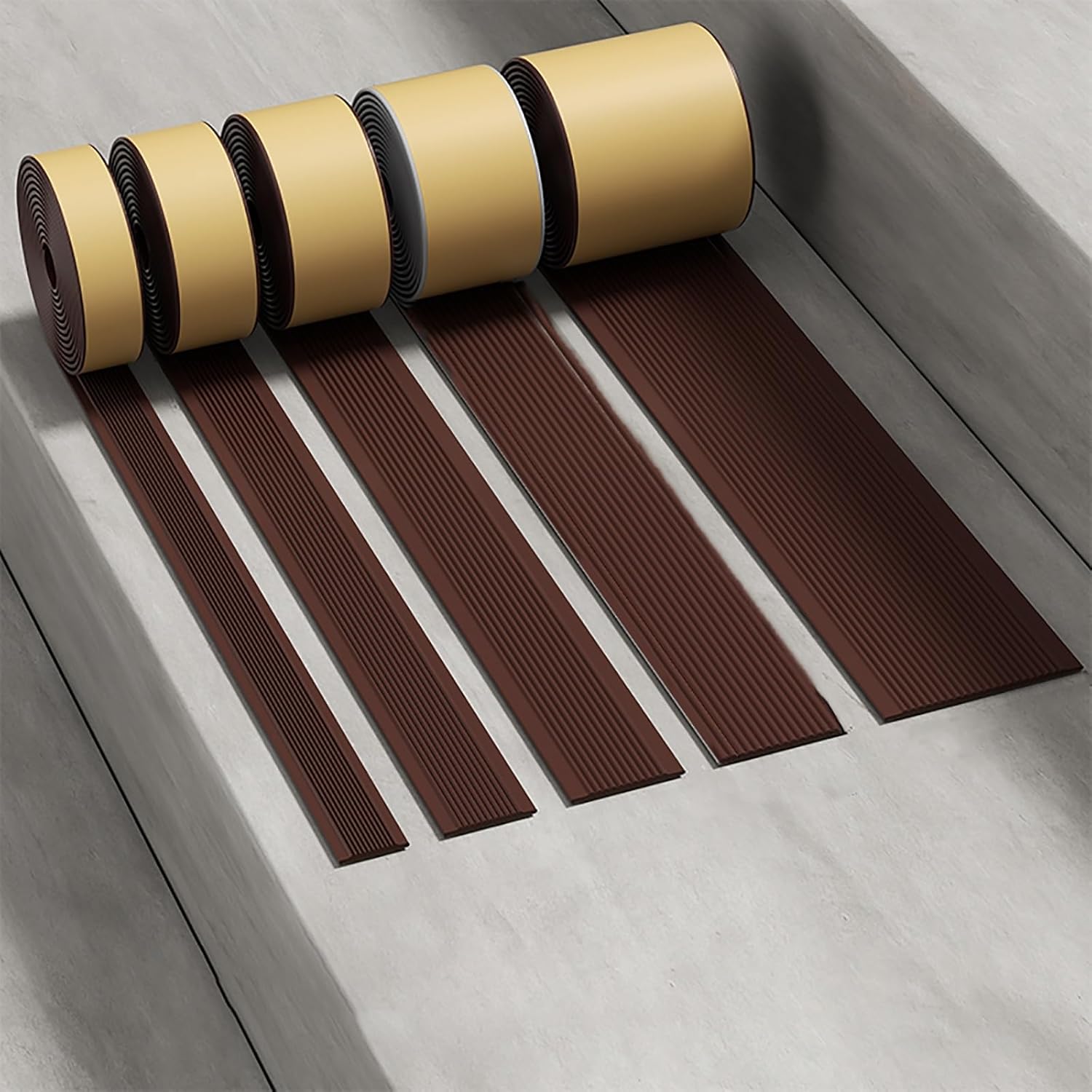 Amazon.com: Rubber Bond Stair Edge Protector Step Edge Trim Rubber ...