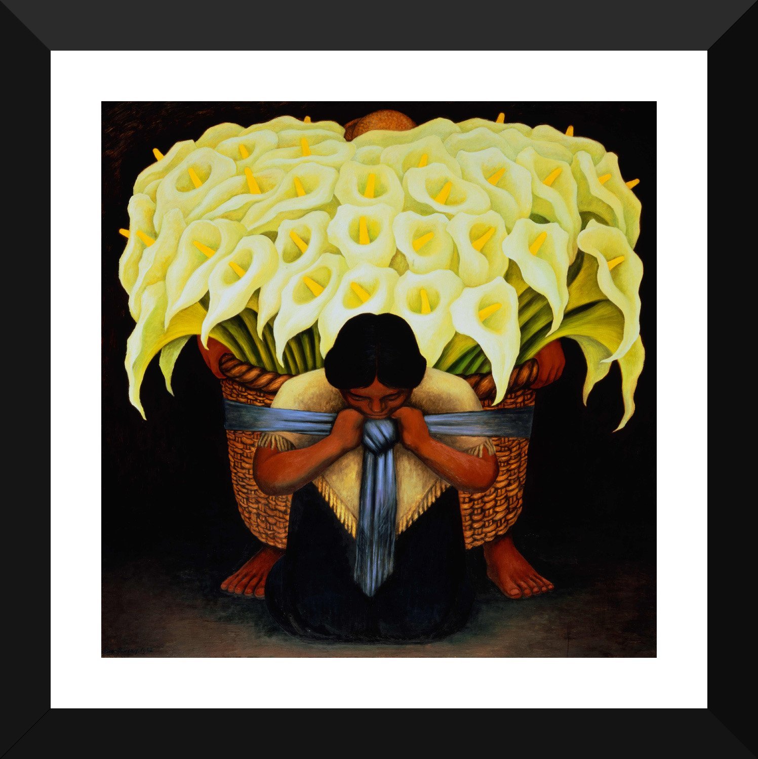 Tallenge - The Flower Carrier With Calla Lilies - Diego Rivera ...