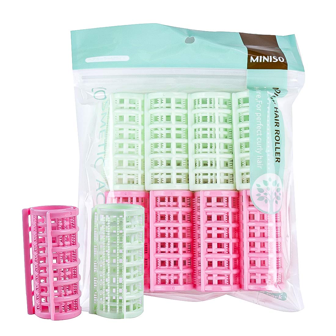 MINISO Curls DIY Beauty Medium Roller for Long Hair (Multicolour), 8 ...