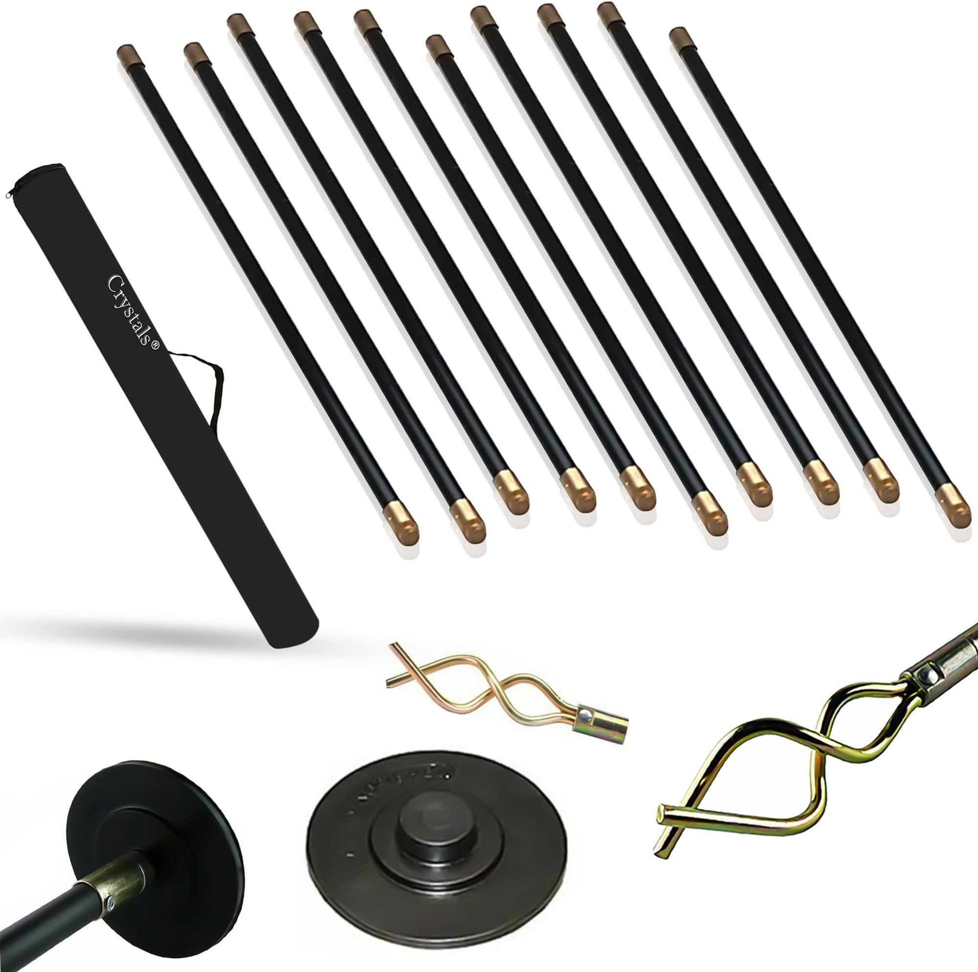Drain RODS X 4 920mm Drain Rod Extension Set + Plunger & Double Worm ...