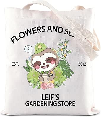 Amazon.com: KUIYAI ACNH Merchandise Inspired Tote Bag Sloth Lovers Gift ...