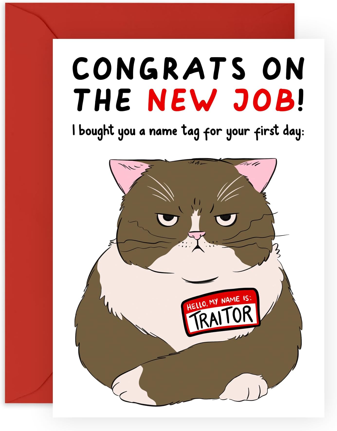 Central 23 Coworker Leaving Cards For Men Women - Cat Traitor - Funny ...