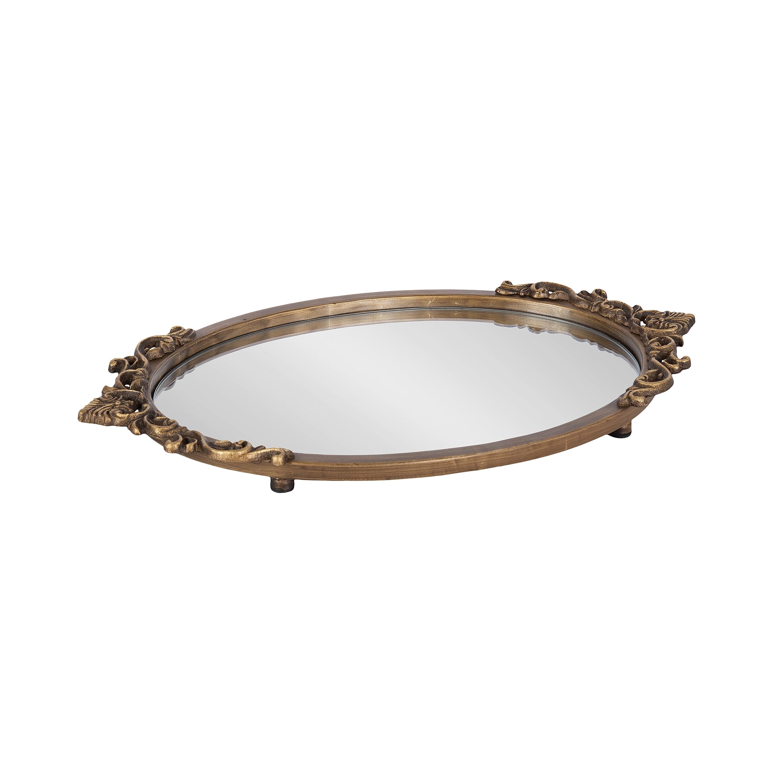 Amazon.com: Kate and Laurel Arendahl Vintage Oval Mirrored Decorative ...