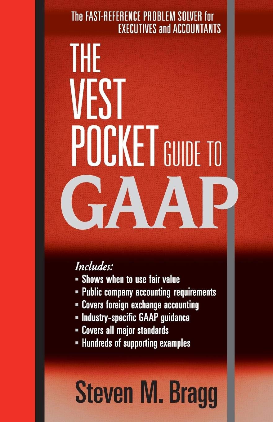 The Vest Pocket Guide to GAAP: Bragg, Steven M.: 9780470767825: Amazon ...