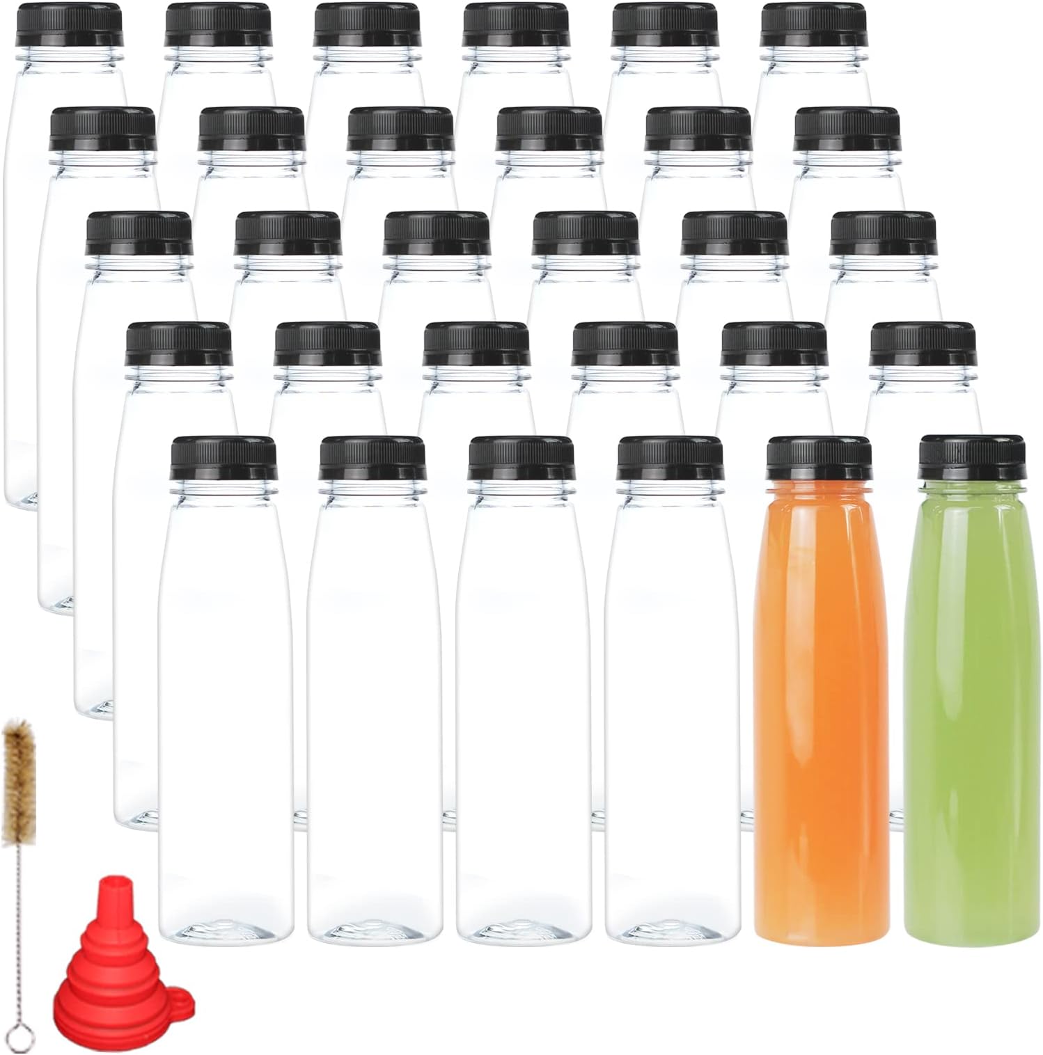 Amazon.com: SiliFine 24 Pcs 1.7 oz Glass Syrup Bottles with Loop Handle ...