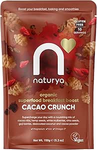 Naturya Organic Cacao Crunch Breakfast Boost - Rich in Omega-3 and ...