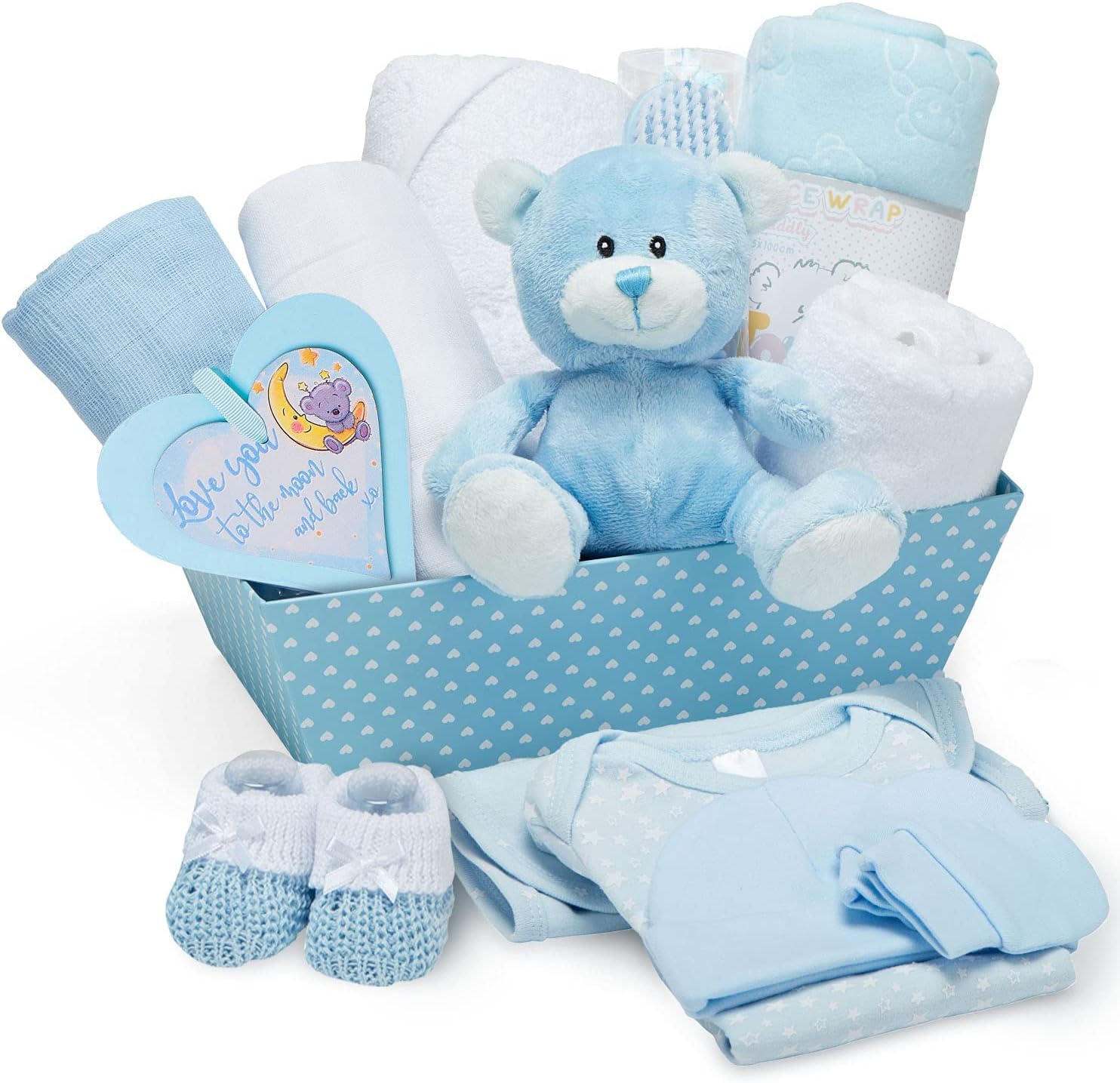 Spasilk Baby 23 Piece Bath Hooded Towels & Washcloths Set for Newborn ...