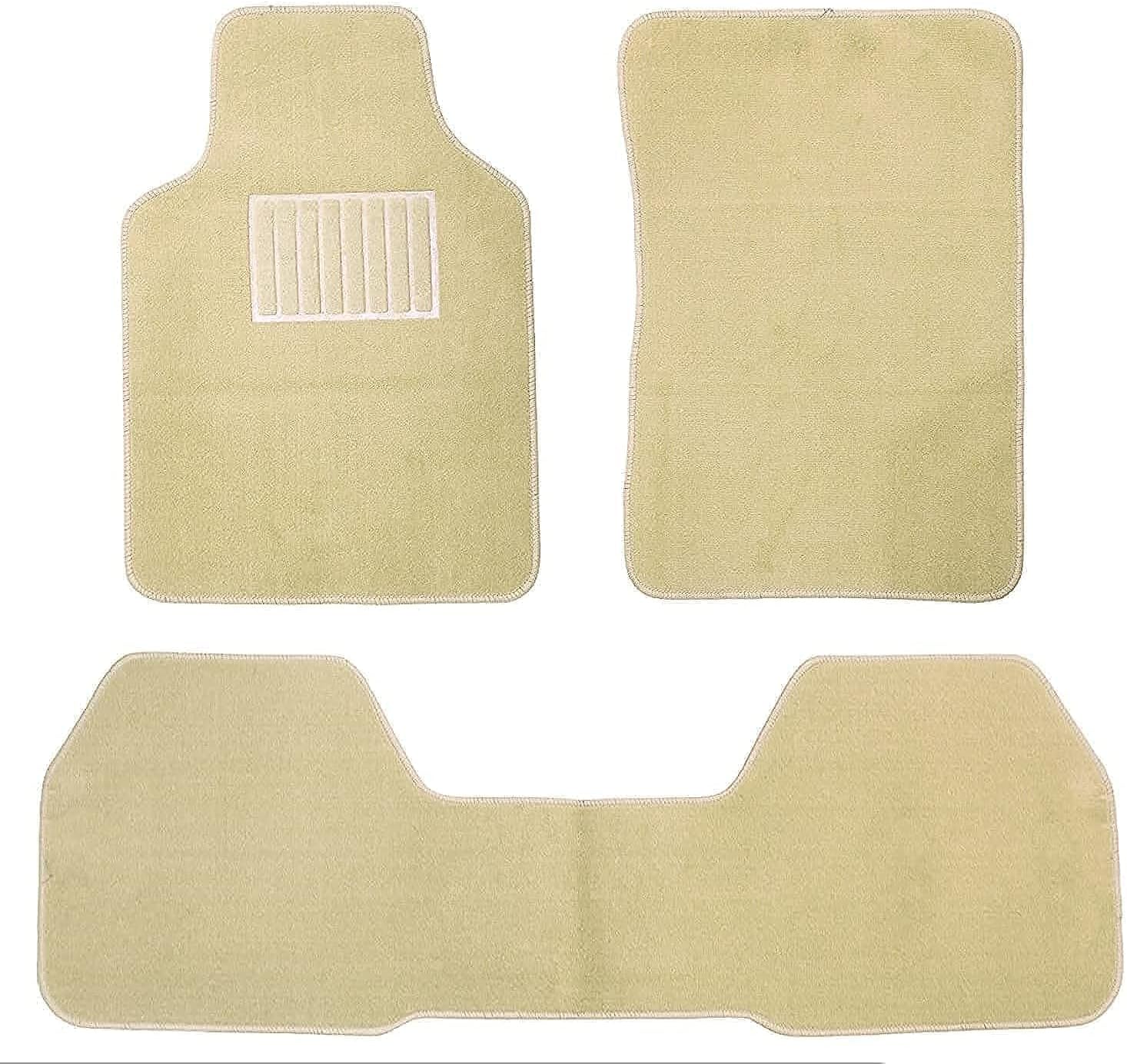 BYSON Durable Waterproof Auto Universal Foot Soft 3 Pieces Car Mats ...