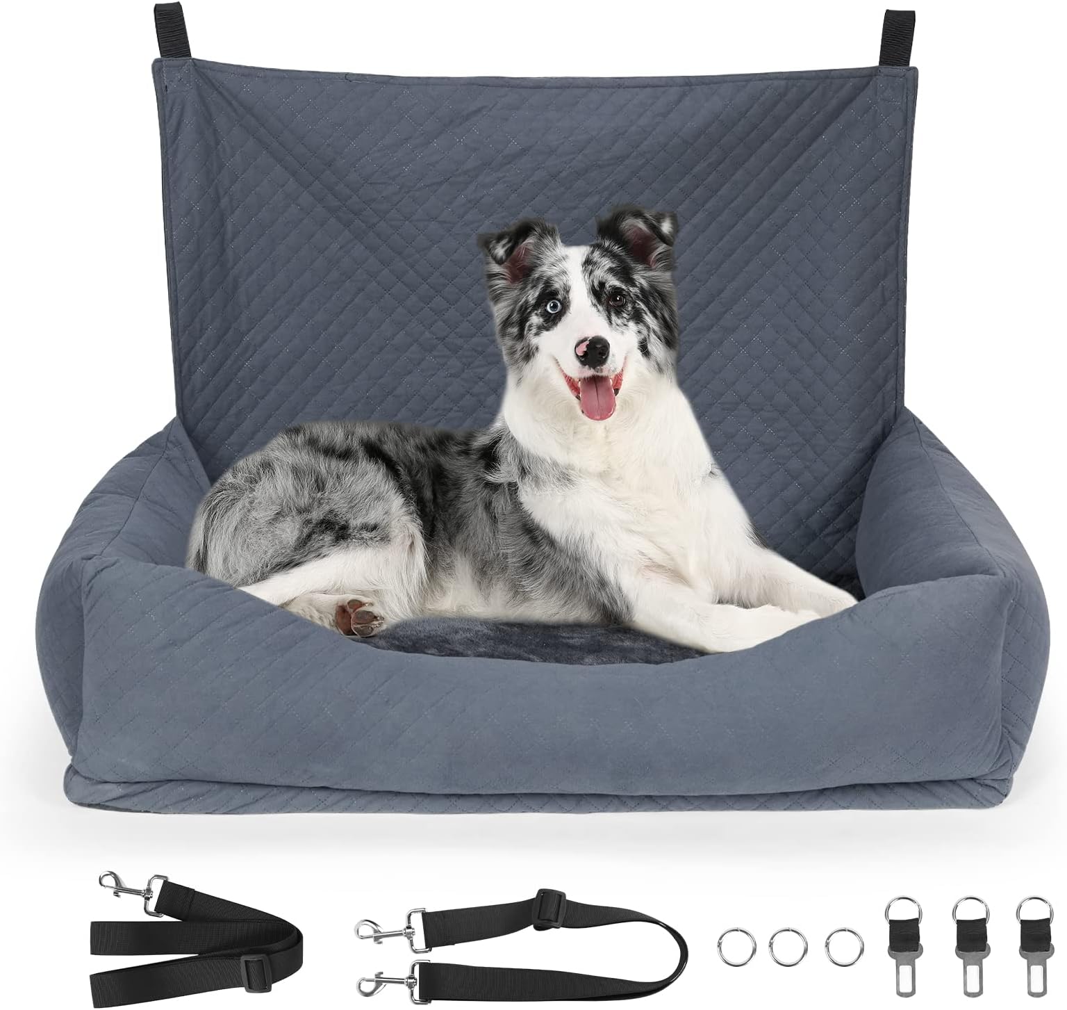 Honey Paws Dog Car Seat for Medium to Large Dogs or Two Small Dogs ...