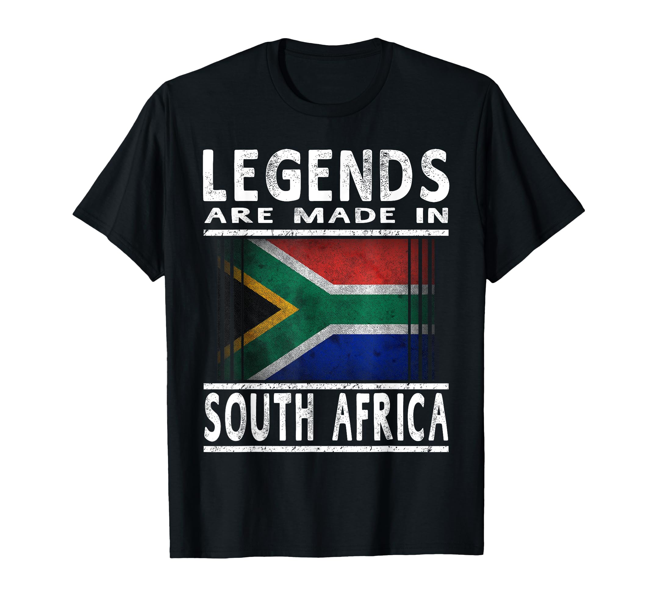 Amazon.com: South African Legends T-Shirt: South Africa Flag T-Shirt ...