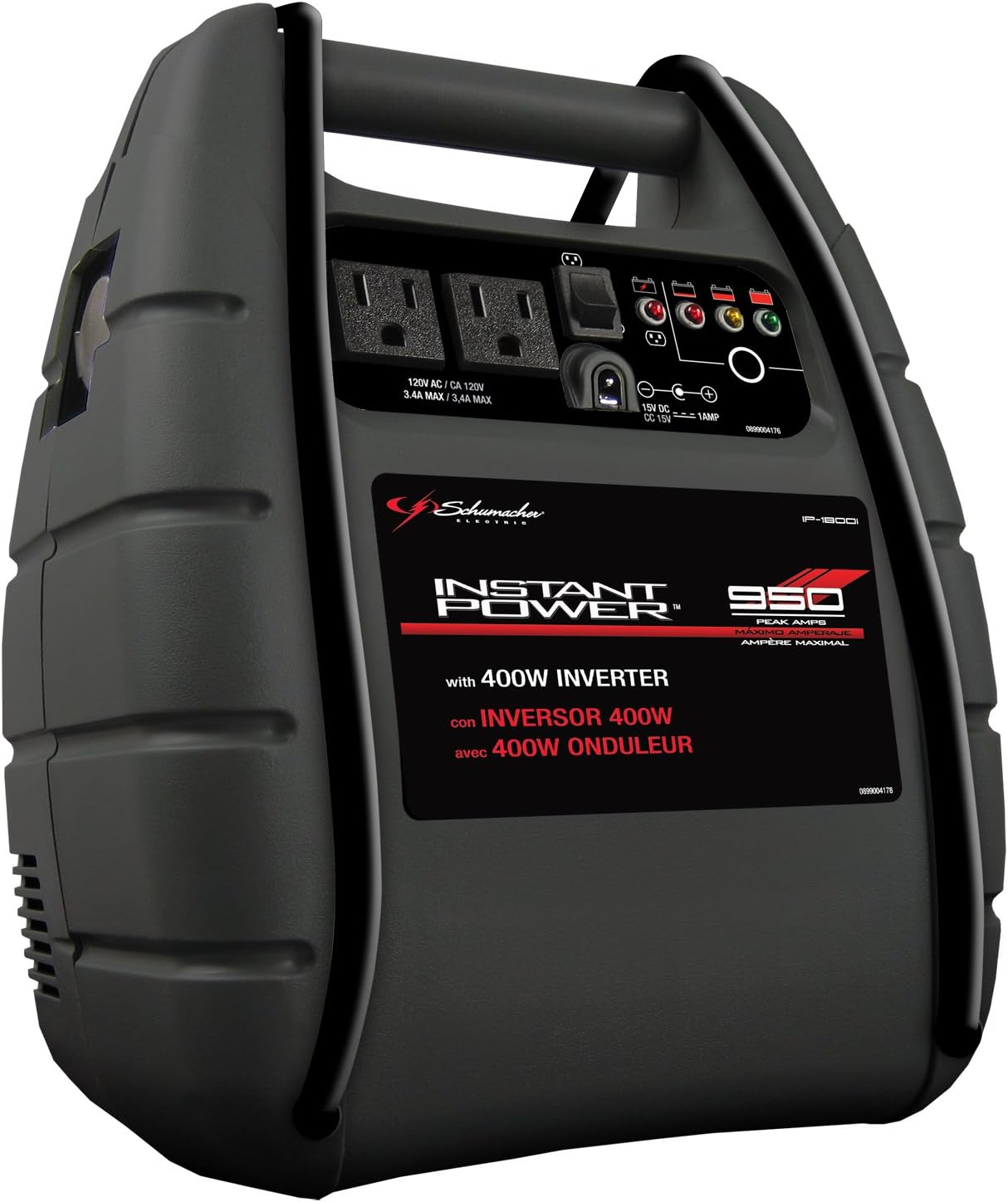 Amazon.com: Schumacher IP-1800I Instant Power 950 Peak Amps Jump ...