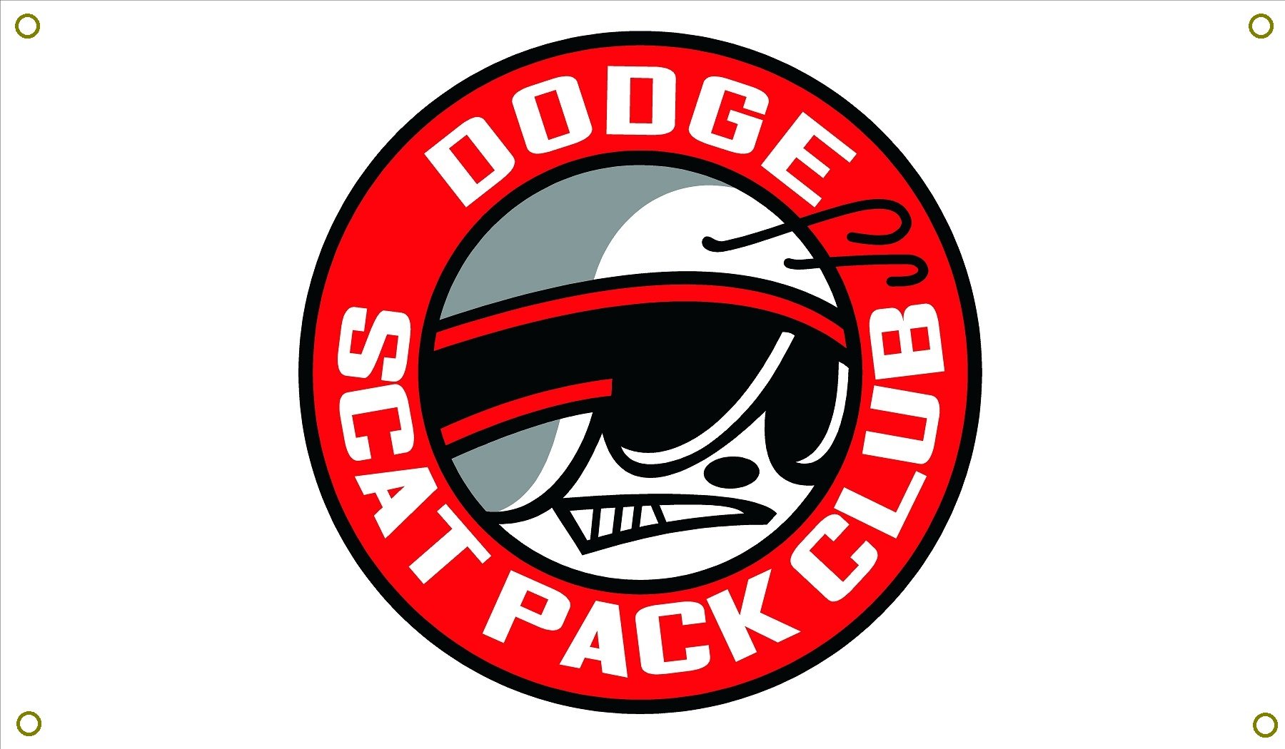 Amazon.com: Dodge Scat Pack Garage Banner Man Cave Banner Hot Rod Rat ...