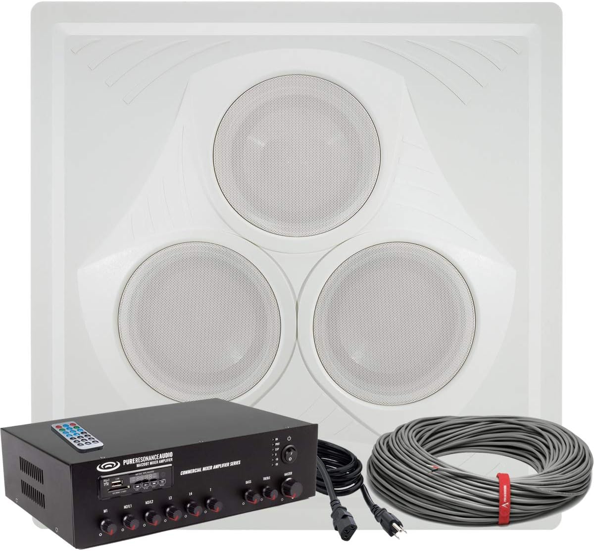 Amazon.com: Pure Resonance Audio Commercial Sound System Bundle w VCA8 ...