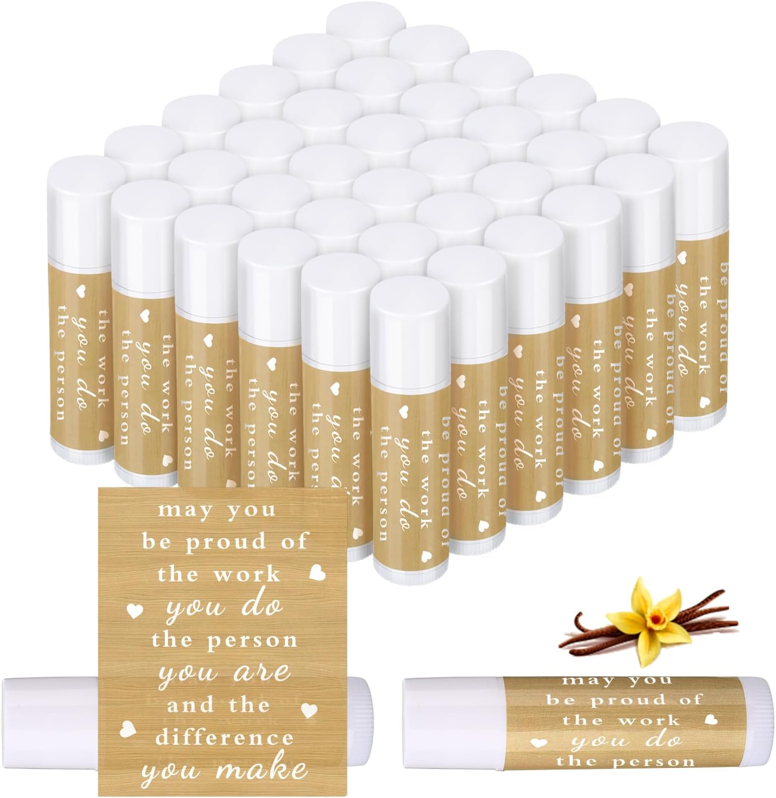 Amazon.com : Demissle Thank You Gifts for Coworker Lip Balm Bulk Set ...