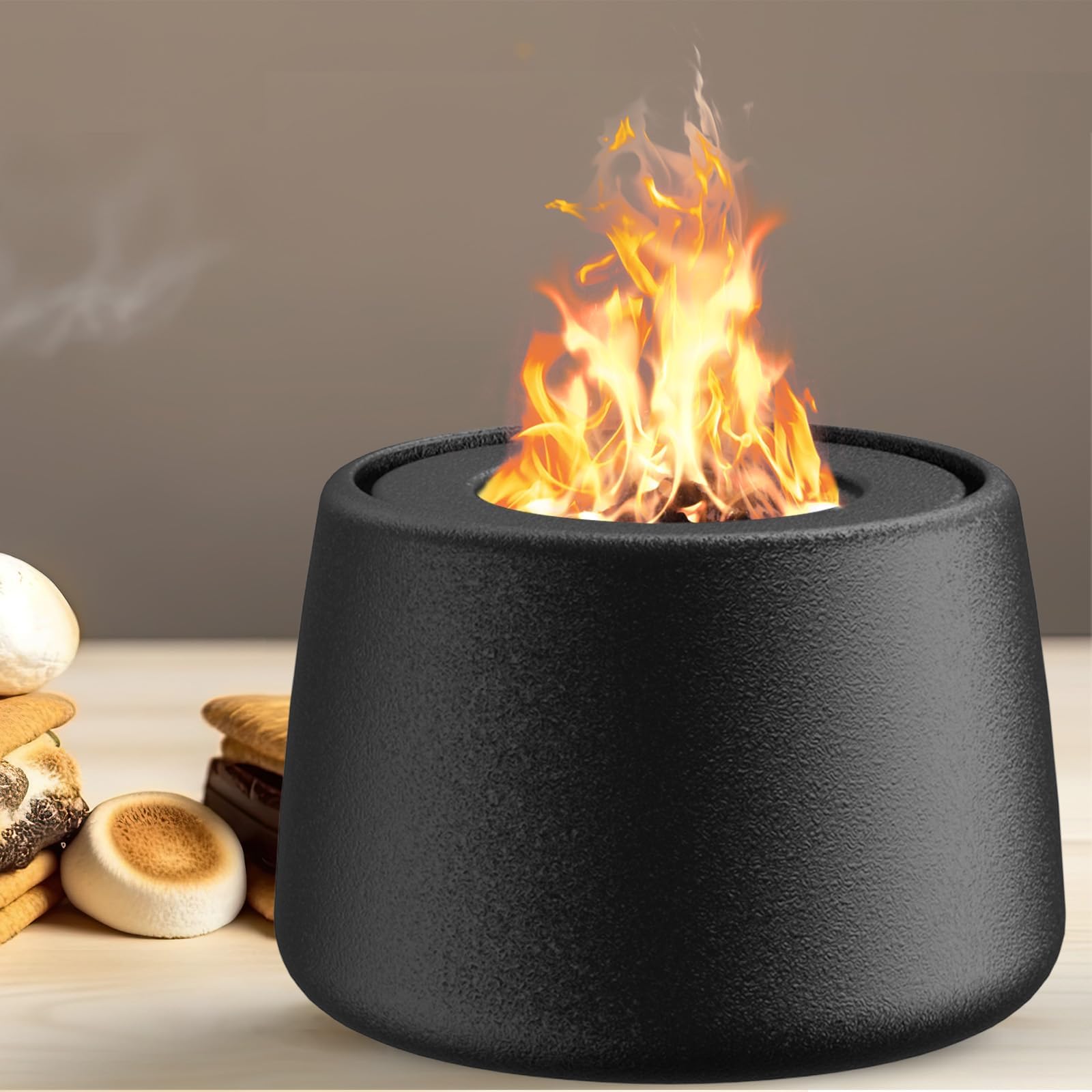 Amazon.com : Xenter Point - Tabletop Fire Pit with Smores Kit - Ethanol ...