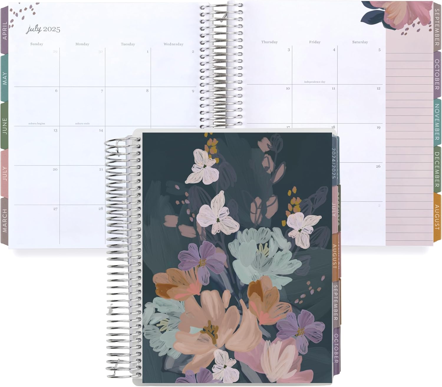 Amazon.com : 7x9 Spiral Monthly Planner (August 2024 - July 2025 ...