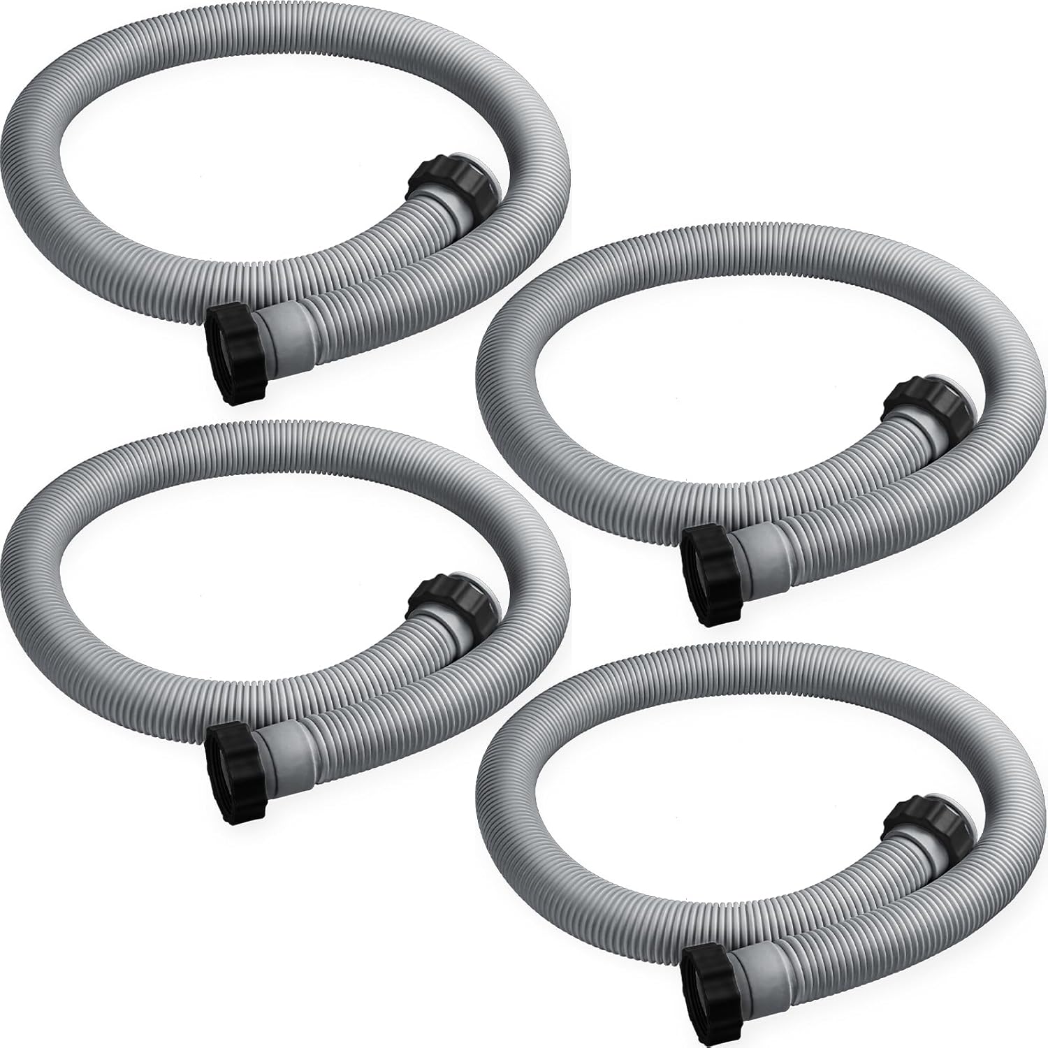 Amazon.com : 4 Pieces 1.5" Diameter Pool Hoses for Above Ground Pools ...