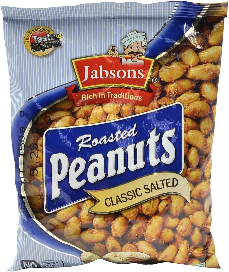 Amazon.com : Jabsons, Roasted Peanuts, 140 Grams(gm) : Grocery ...