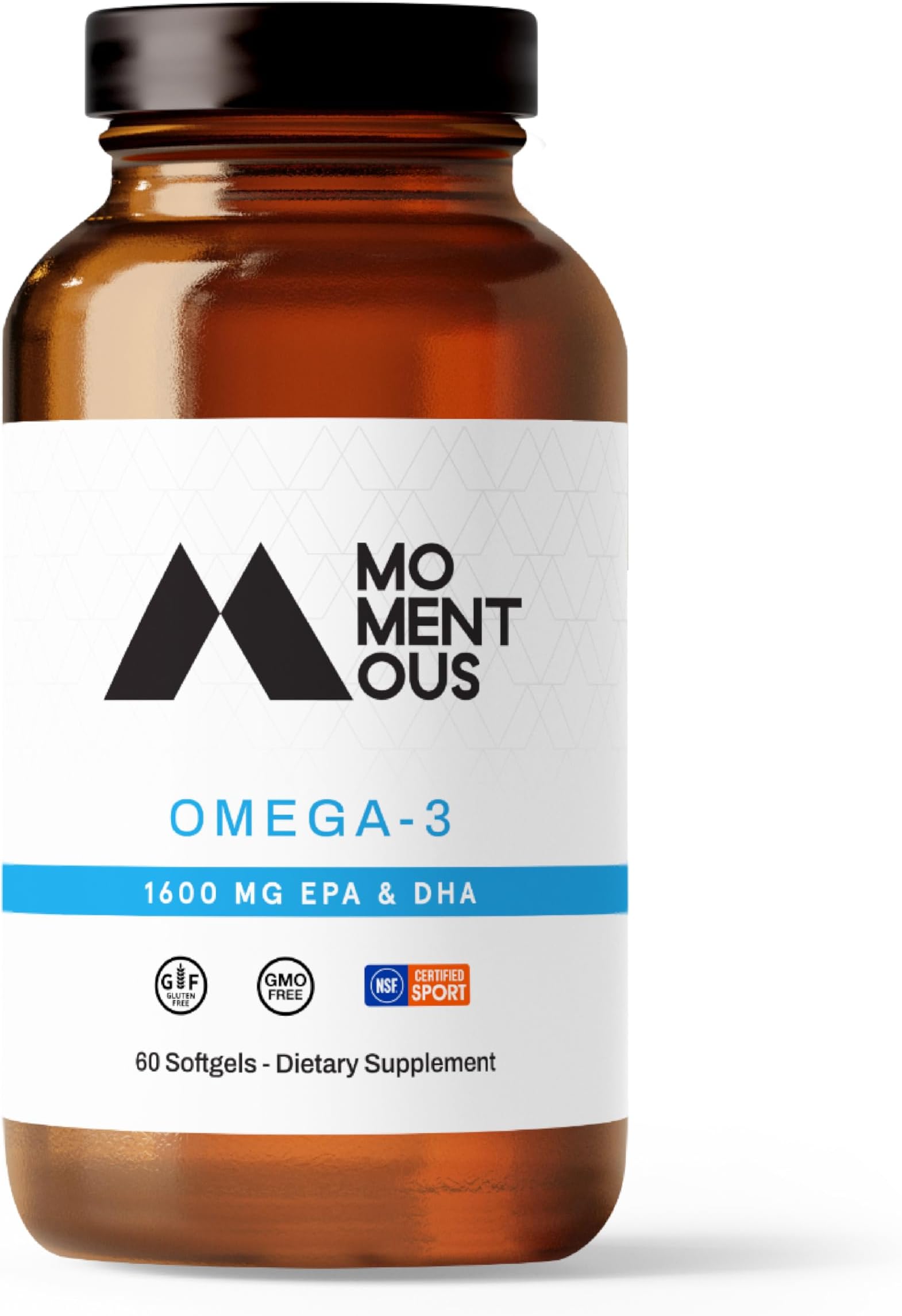 Amazon.com: Momentous Omega 3 Fish Oil 1600mg - Daily Fish Oil Omega 3 ...