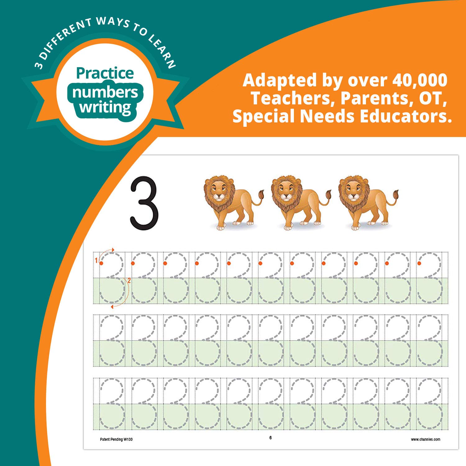 Snapklik.com : Channies Neat Numbers Workbook, Visual Pre K ...